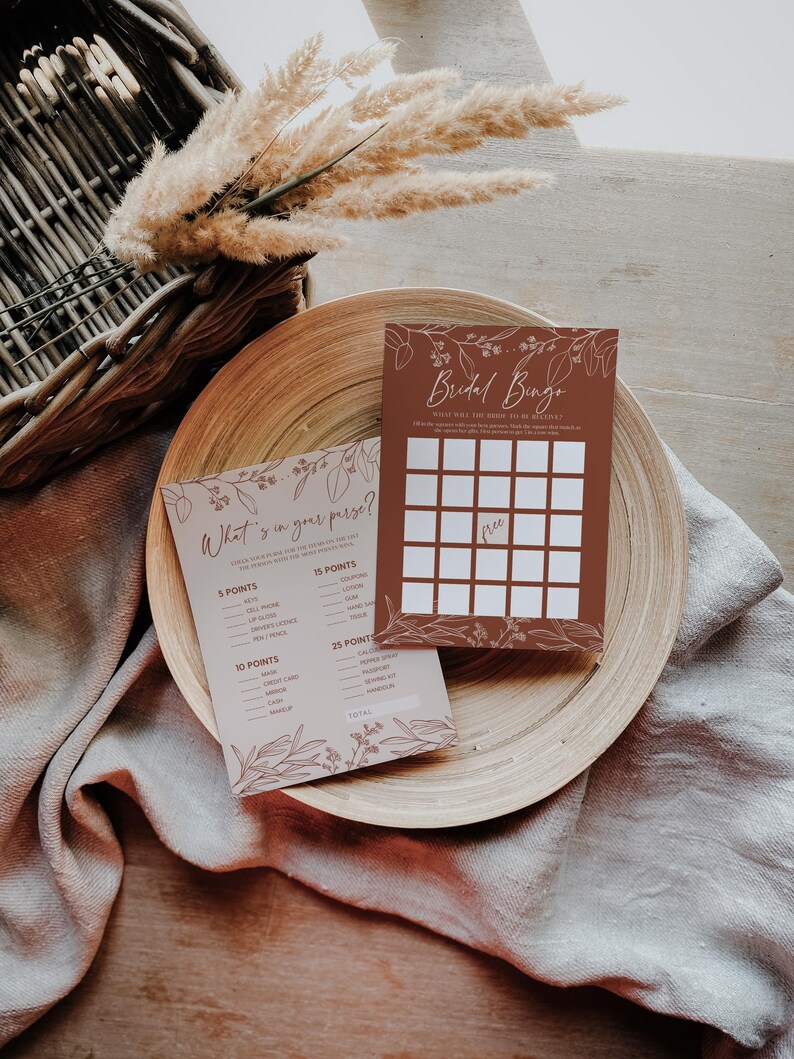 Boho Bridal Shower Games Bundle Floral Bridal Shower Games - Etsy