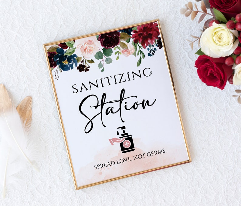 Sanitizing Station Sign Sanitizer Sign Printable Sanitizer - Etsy