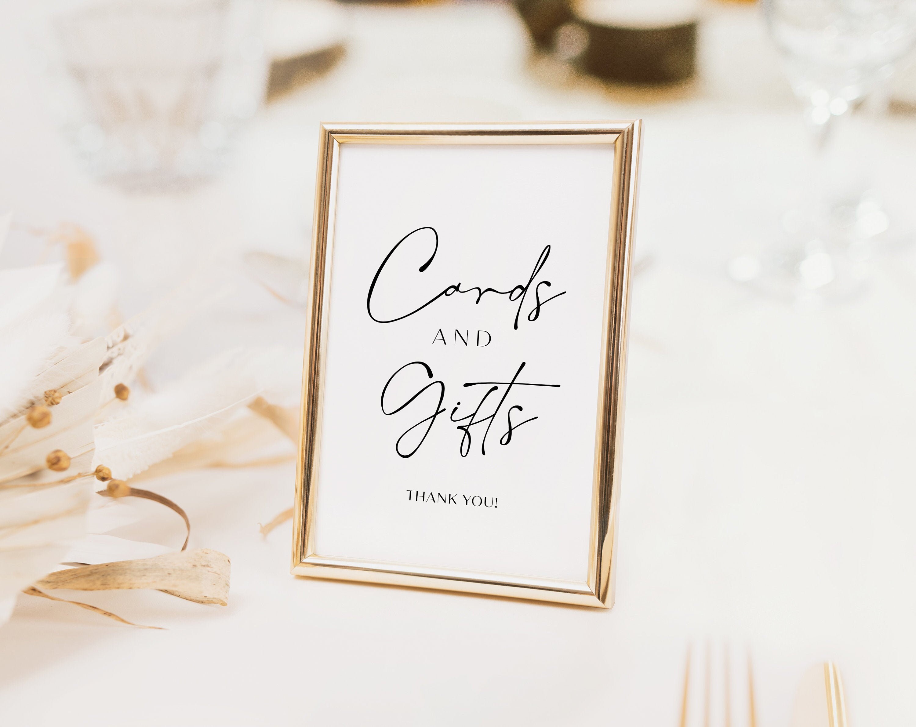 Cards and Gifts Sign Wedding Cards and Gifts Template Cards - Etsy