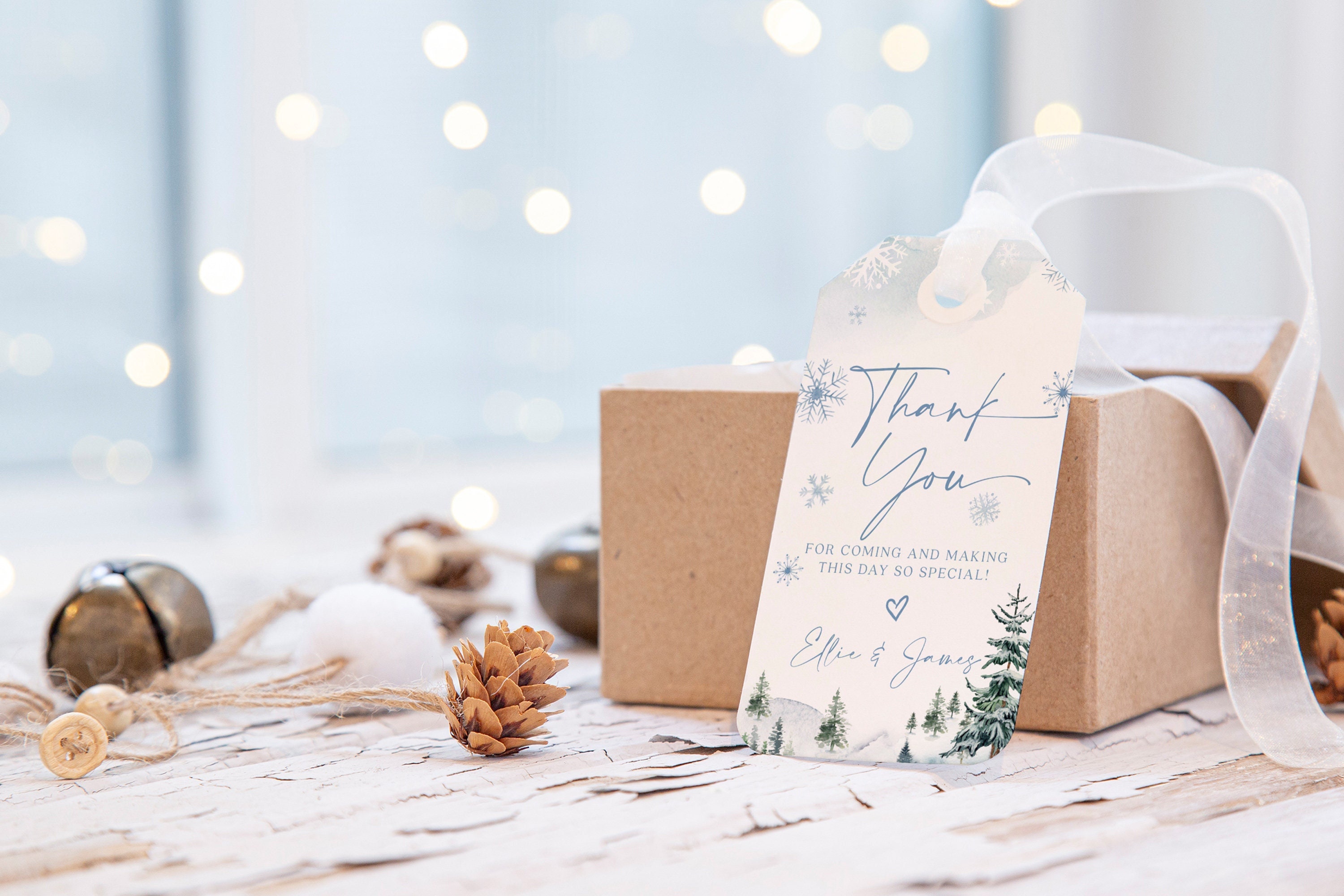 Winter Gift Tags Winter Gift Labels Winter Wonderland - Etsy