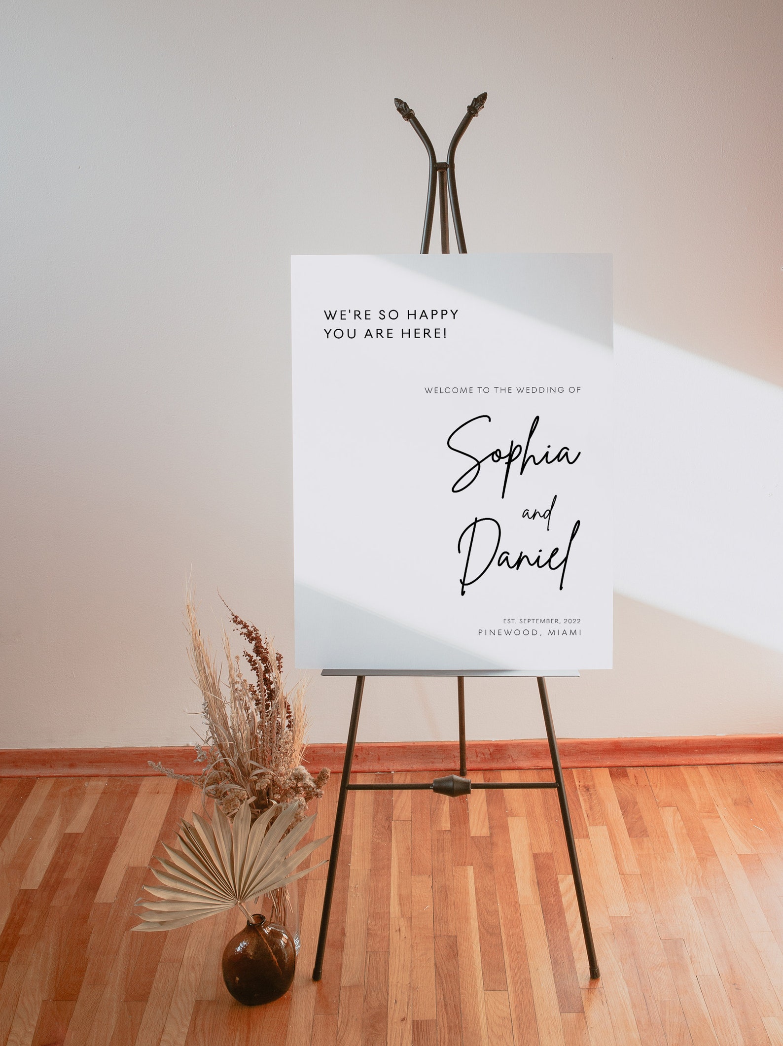 Welcome Sign Template Boho Wedding Welcome Sign Instant - Etsy