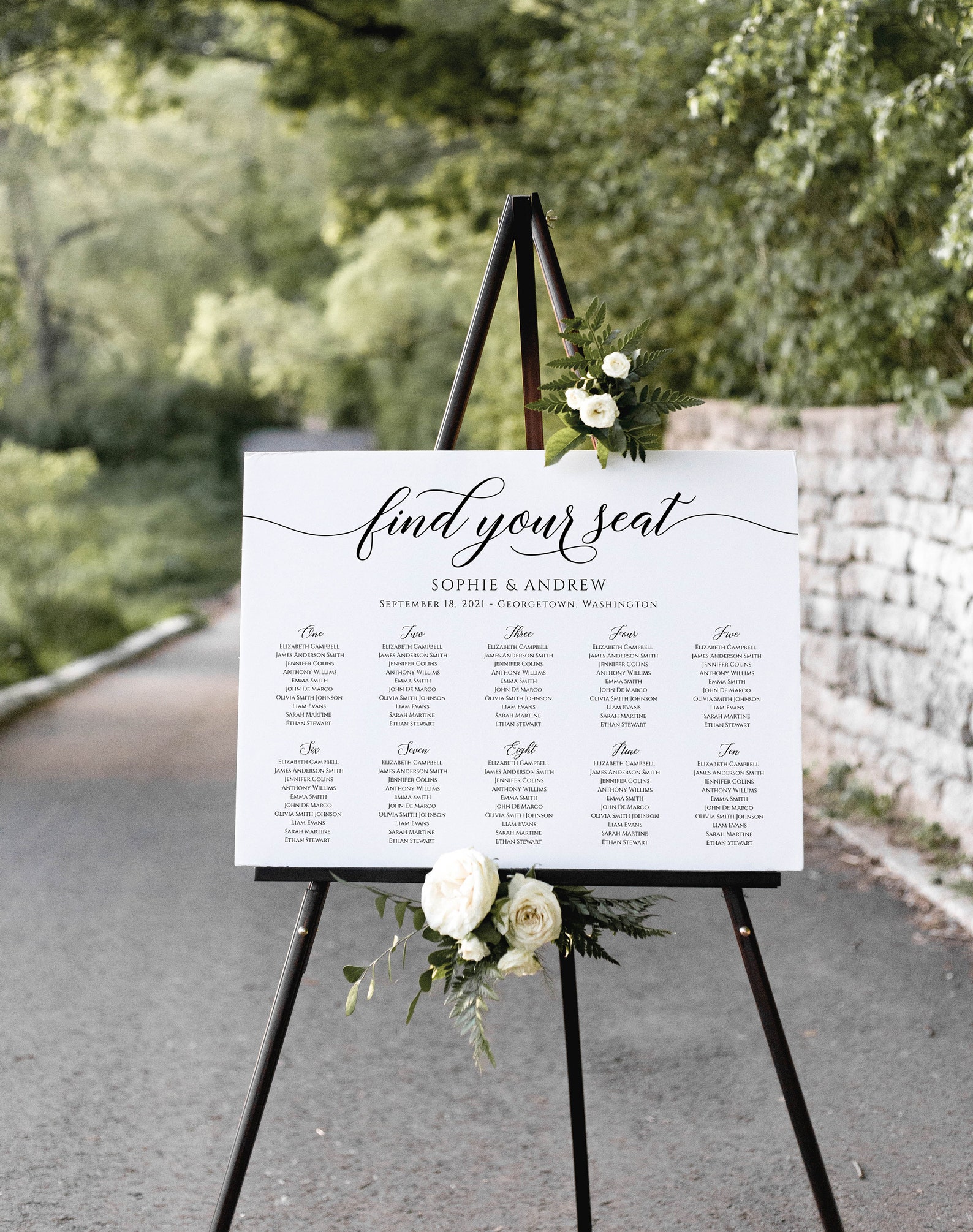 Wedding Bundle Seating Chart Welcome Sign Menu Place | Etsy