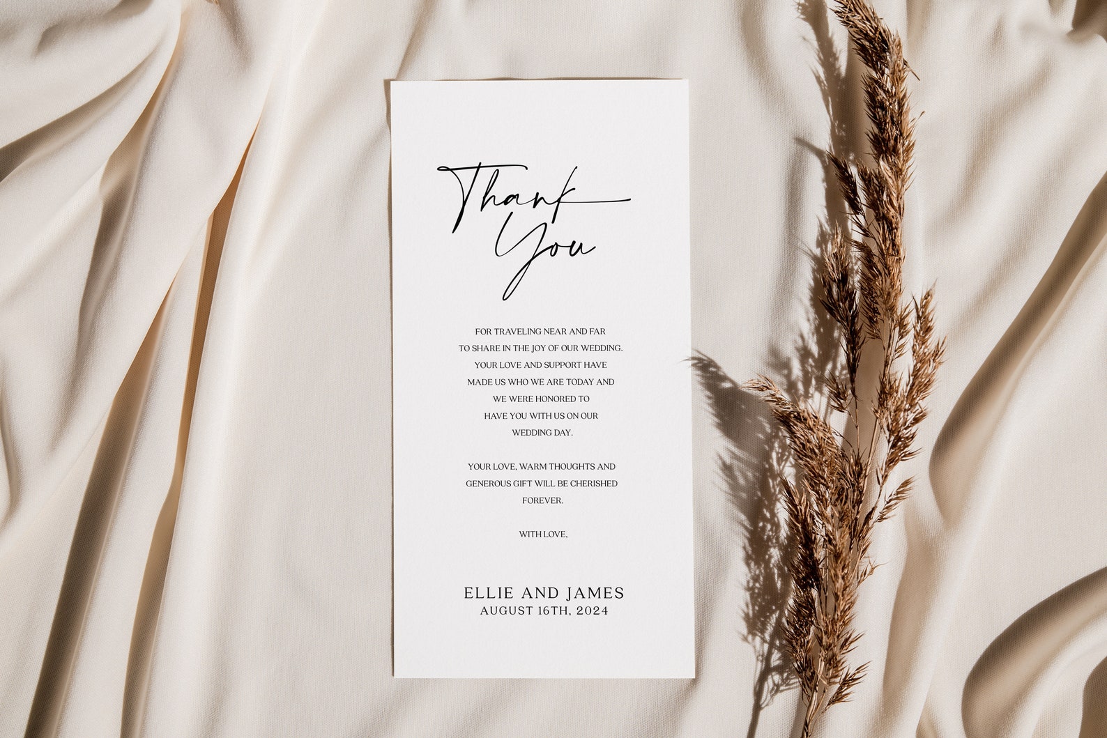 Table Thank You Cards Thank You Template Thank You Letter - Etsy