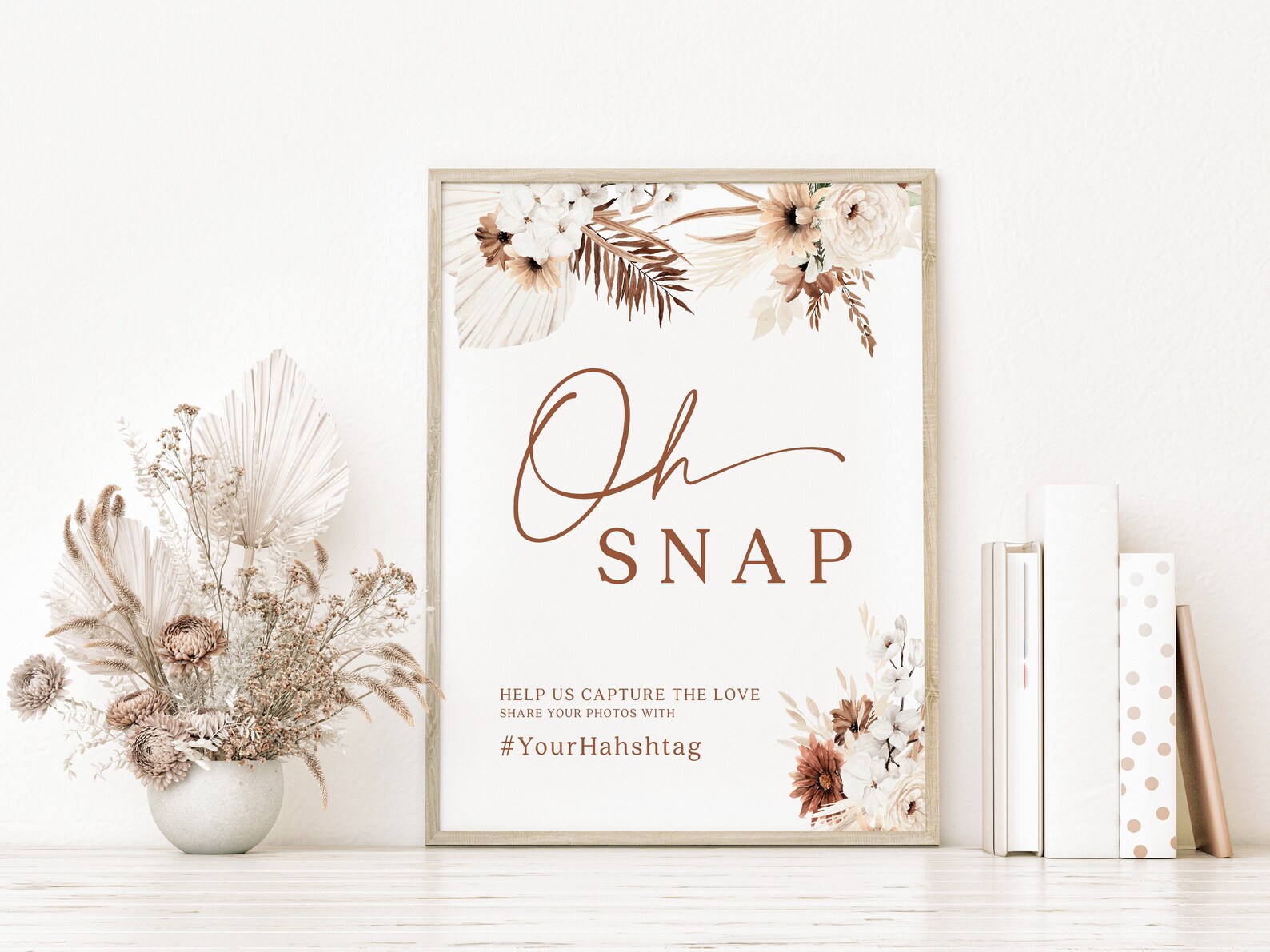 Oh Snap Sign Printable Wedding Oh Snap Sign Hashtag Sign - Etsy