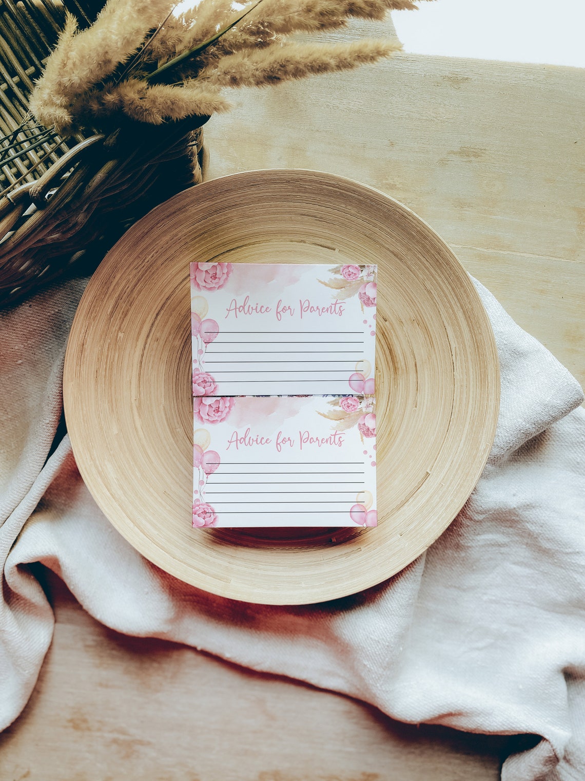 Advice for Parents Card Printable Advice Card Template Baby - Etsy