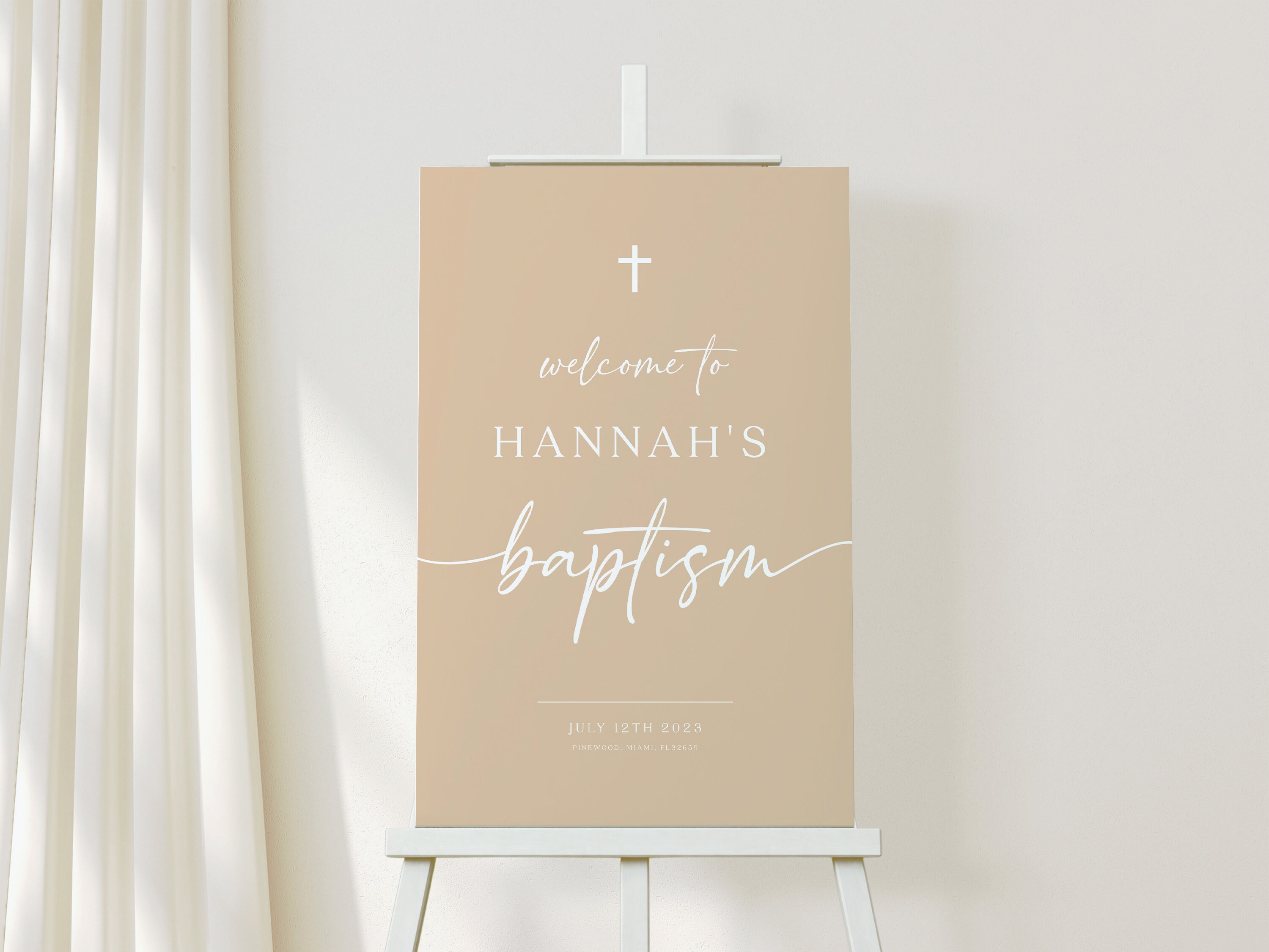 Baptism Welcome Sign Welcome Sign Template Gender Neutral - Etsy