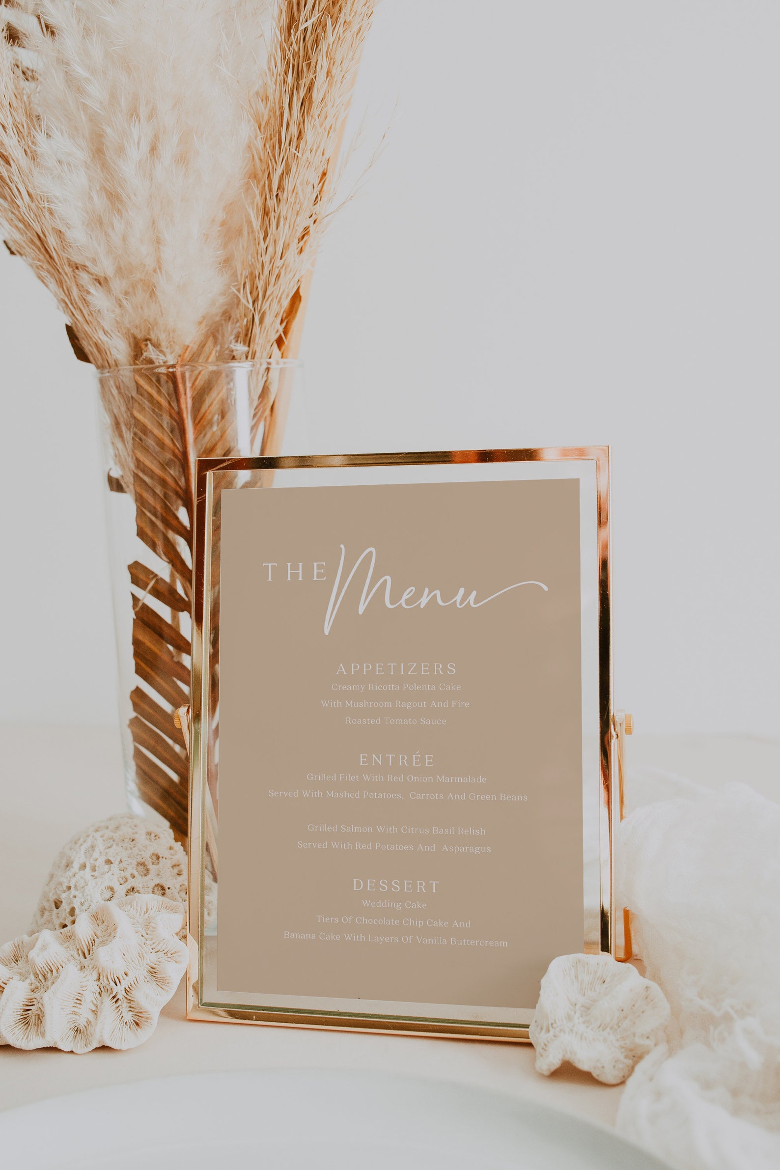 Beige Menu Template Menu Sign Wedding Menu Template Beige - Etsy