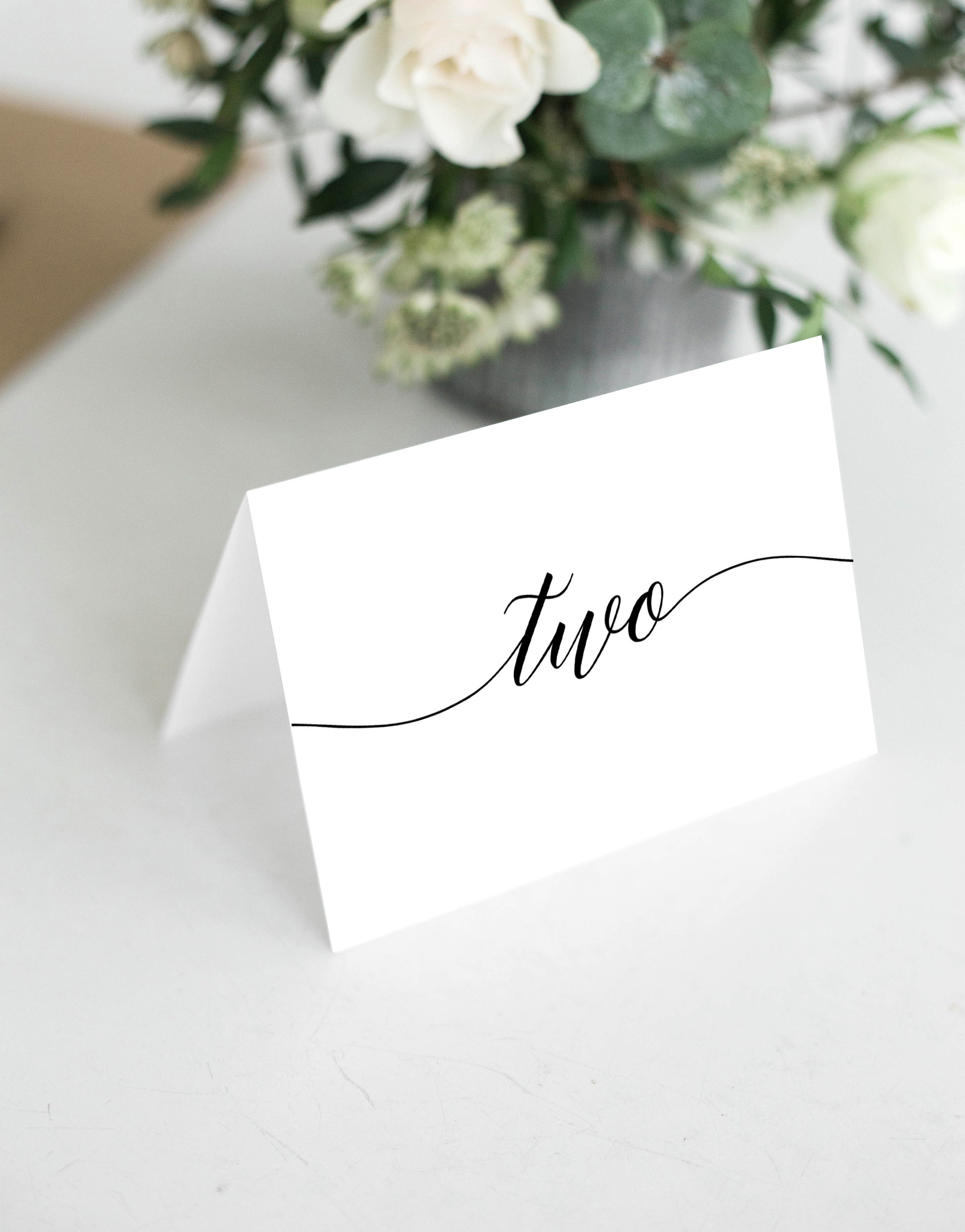 Minimalist Table Numbers Tent Table Numbers Rustic Wedding | Etsy