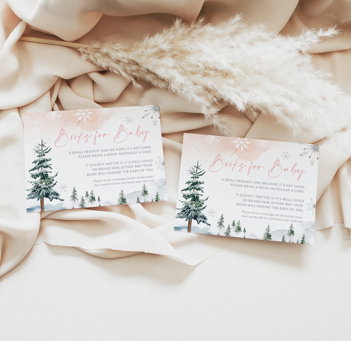 Baby Shower Books Card Books for Baby Card Pink Babby Shower - Etsy