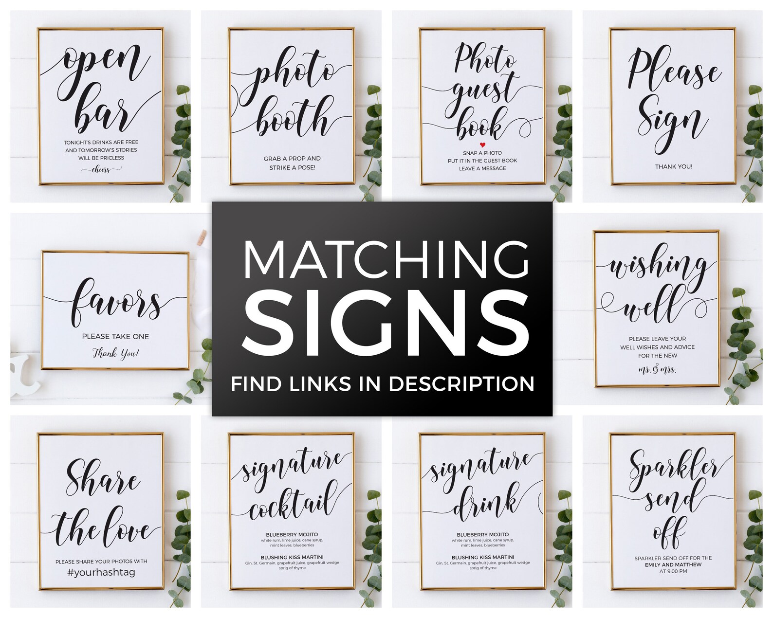 Guest Book Sign Printable Wedding Sign Minimalist and | Etsy