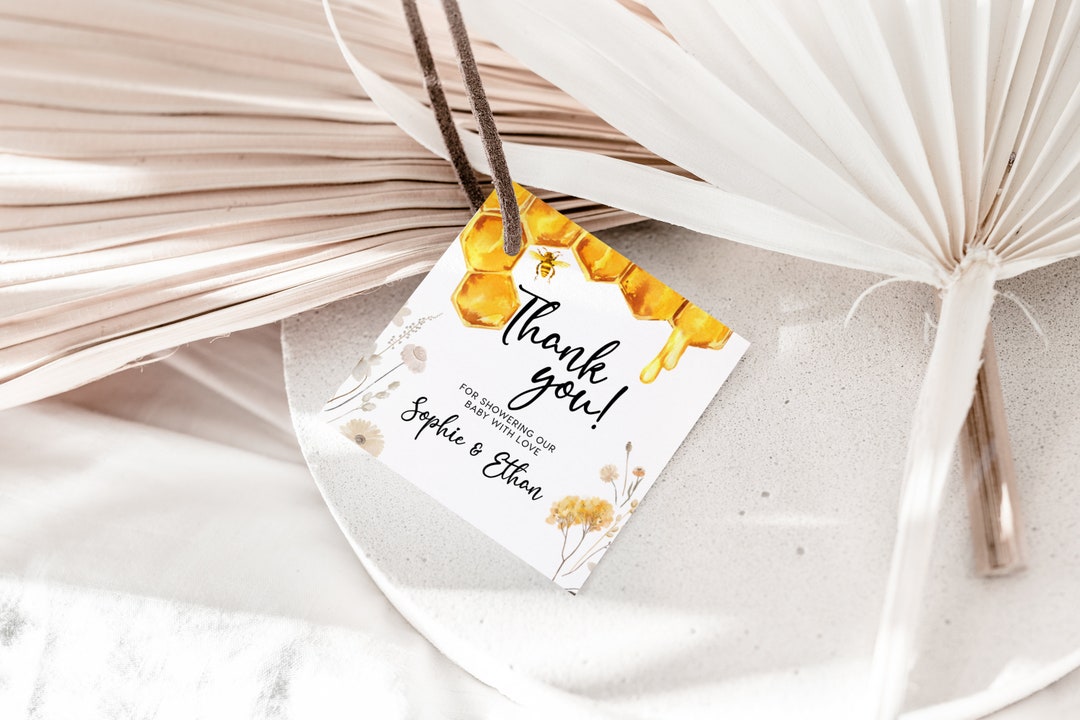 Thank You Tag Template Round and Square Tags Favors and Gift - Etsy