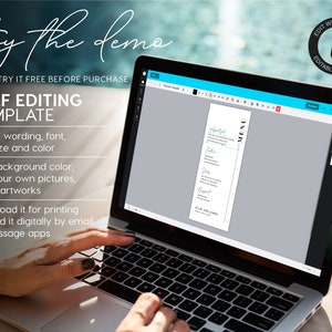 Elegant and Minimalist Menu Template, Wedding Table Menu Cards, Elegant ...