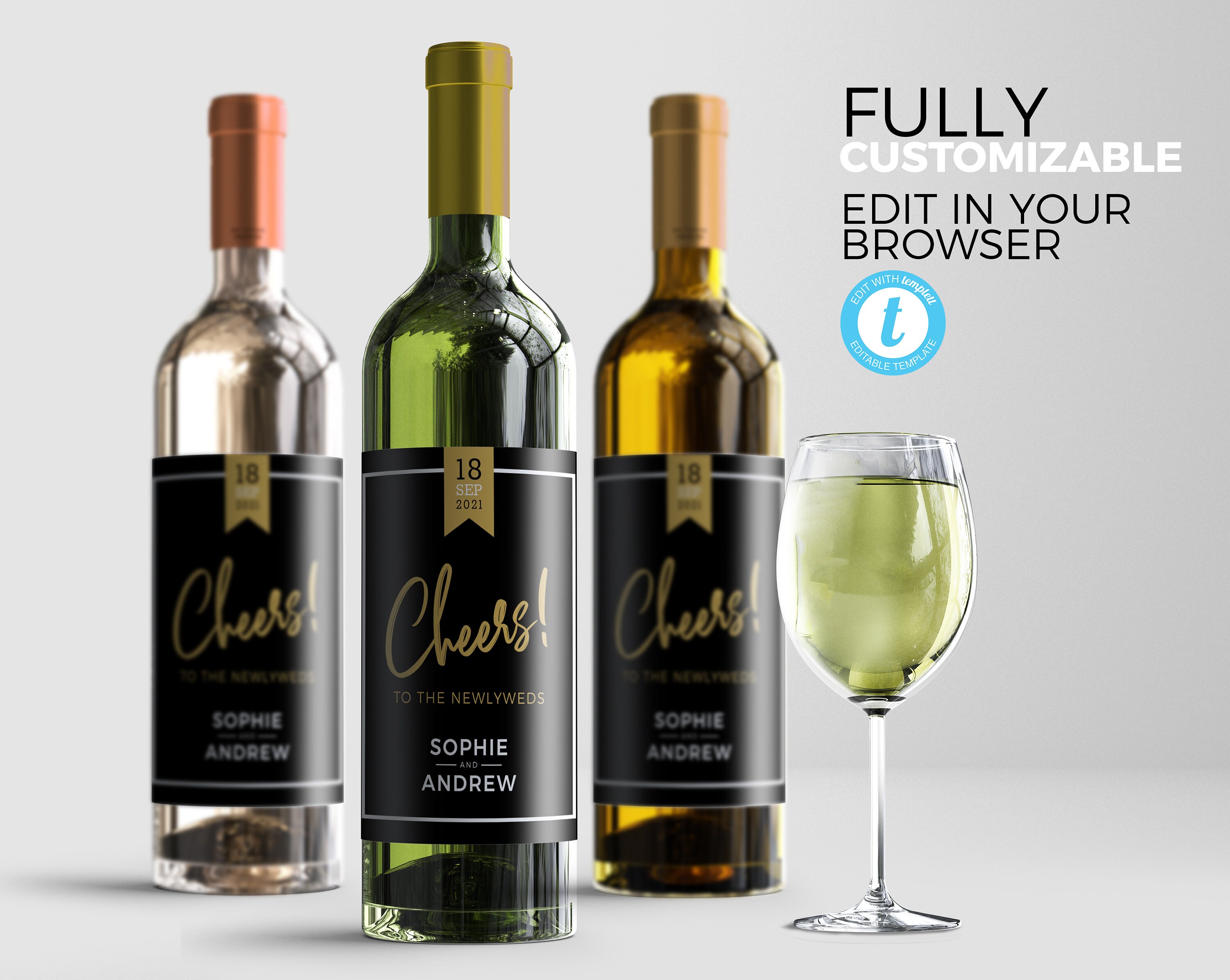 Wine Labels Wine Labels Template Bottle Labels Wedding Wine - Etsy