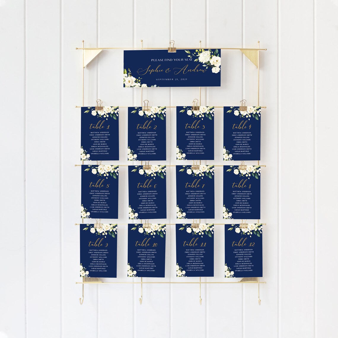 Seating Cards Template Seating Chart Cards Seating Plan - Etsy