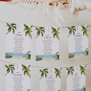 Seating Chart Cards, Table Seating Cards, Wedding Seating Chart ...