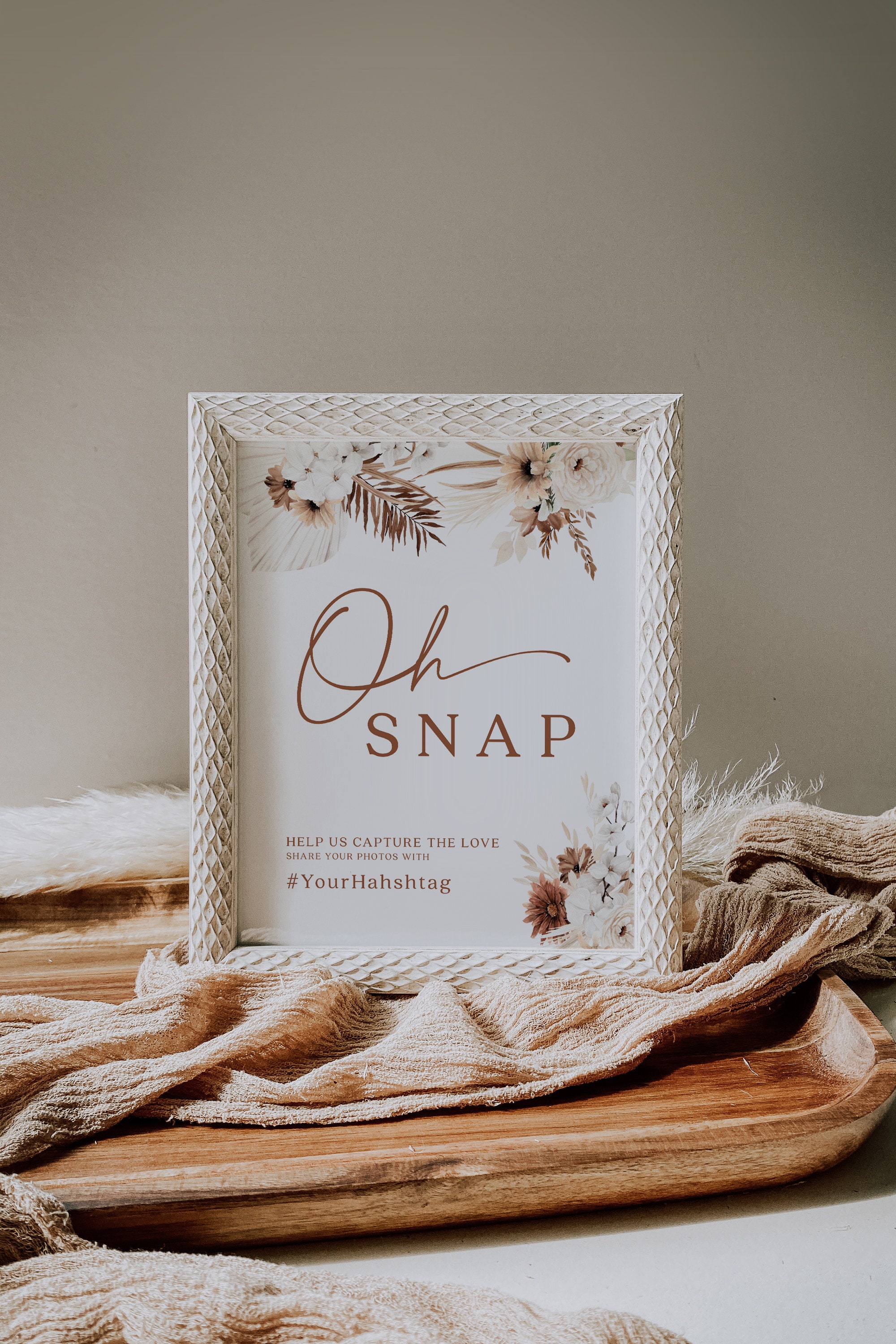 Oh Snap Sign Printable Wedding Oh Snap Sign Hashtag Sign - Etsy