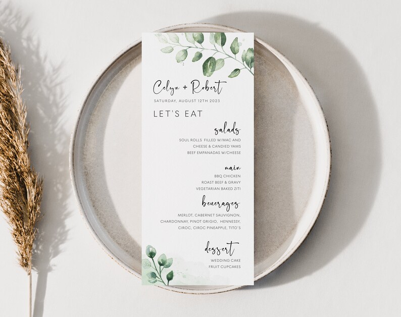 Ultimate Wedding Bundle Templates Bundle Greenery Wedding - Etsy