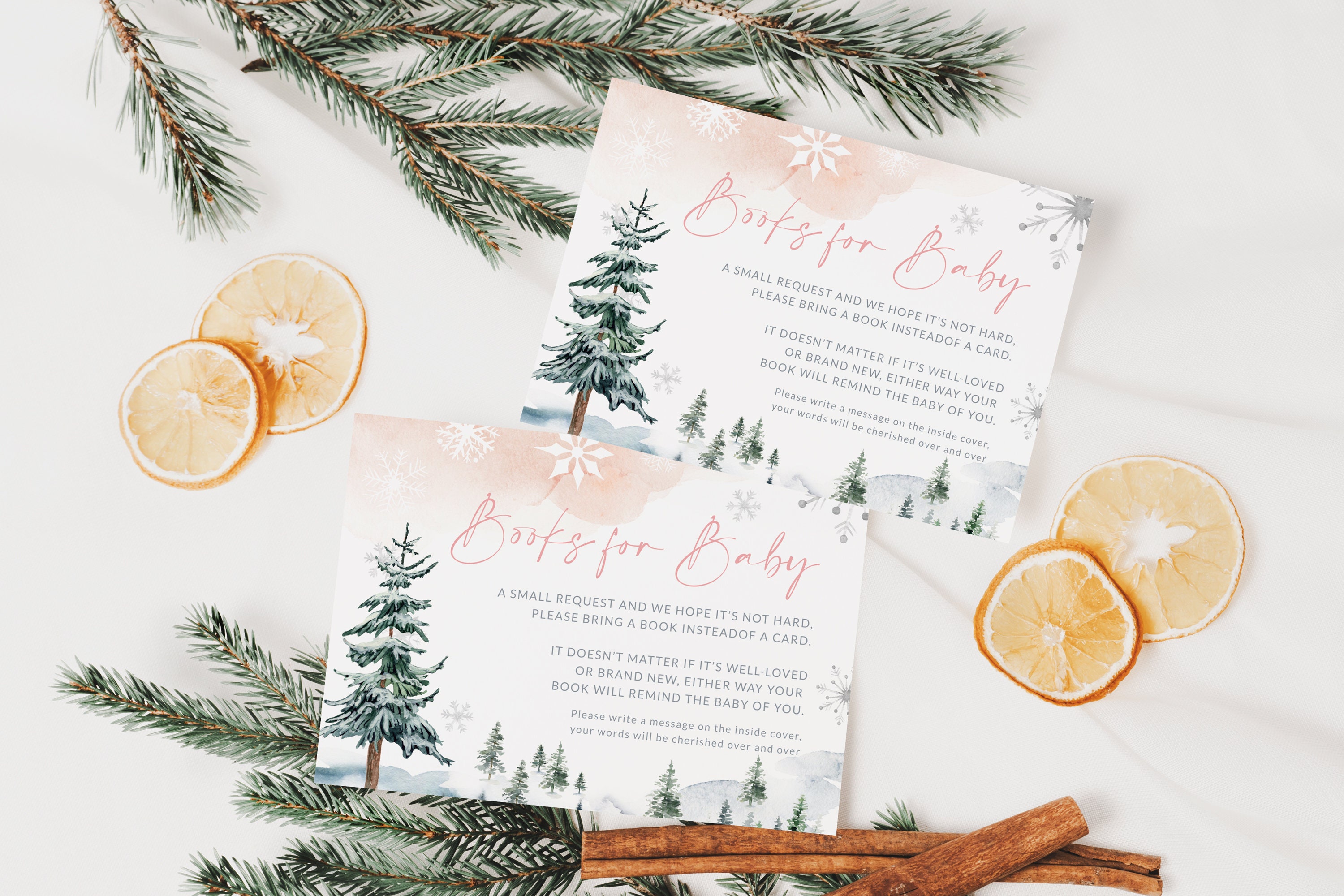 Baby Shower Books Card Books for Baby Card Pink Babby Shower - Etsy