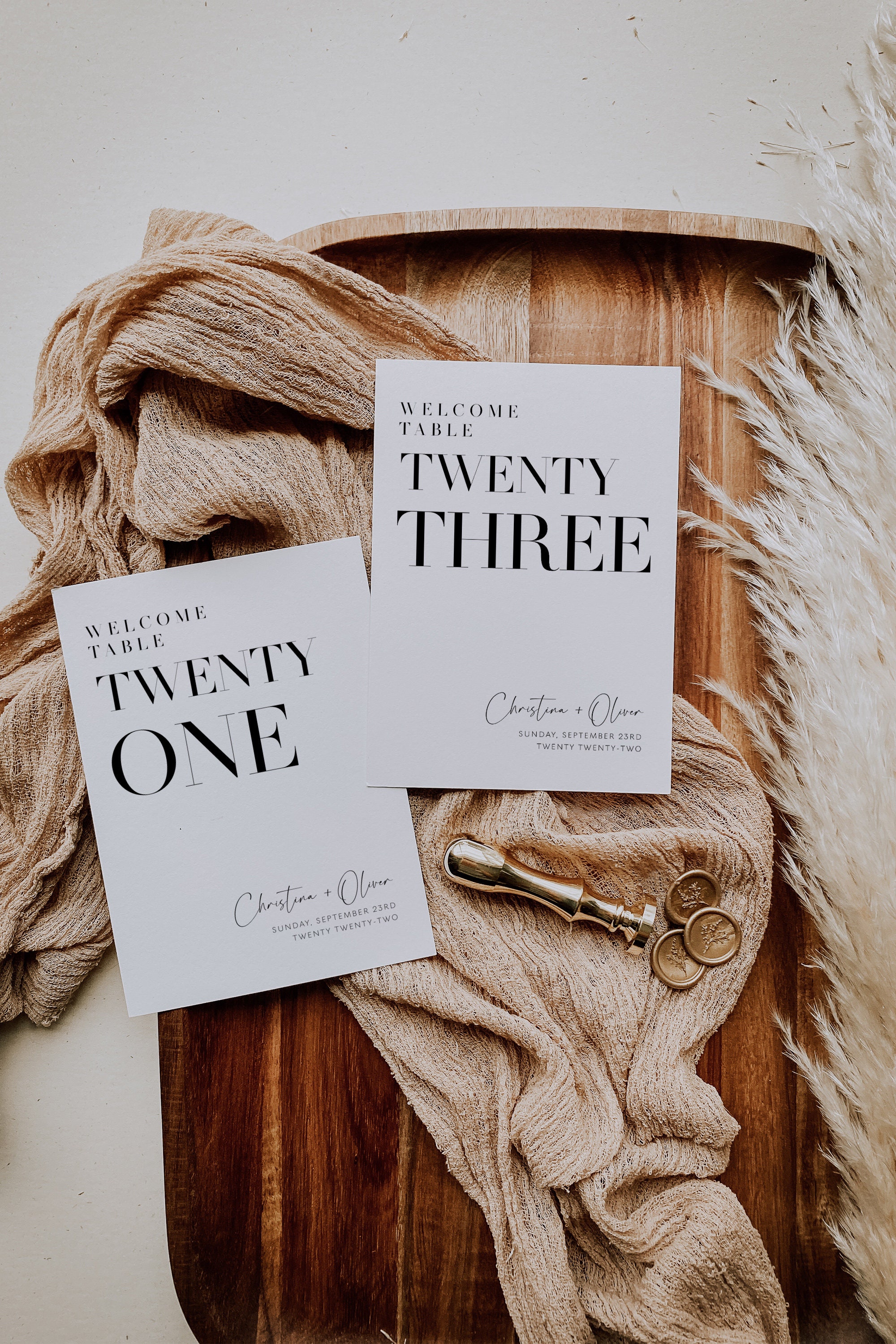 Table numbers wedding Table names template Boho table | Etsy
