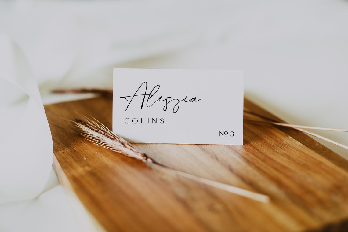 Place Cards Name Cards Template Wedding Place Cards Table | Etsy