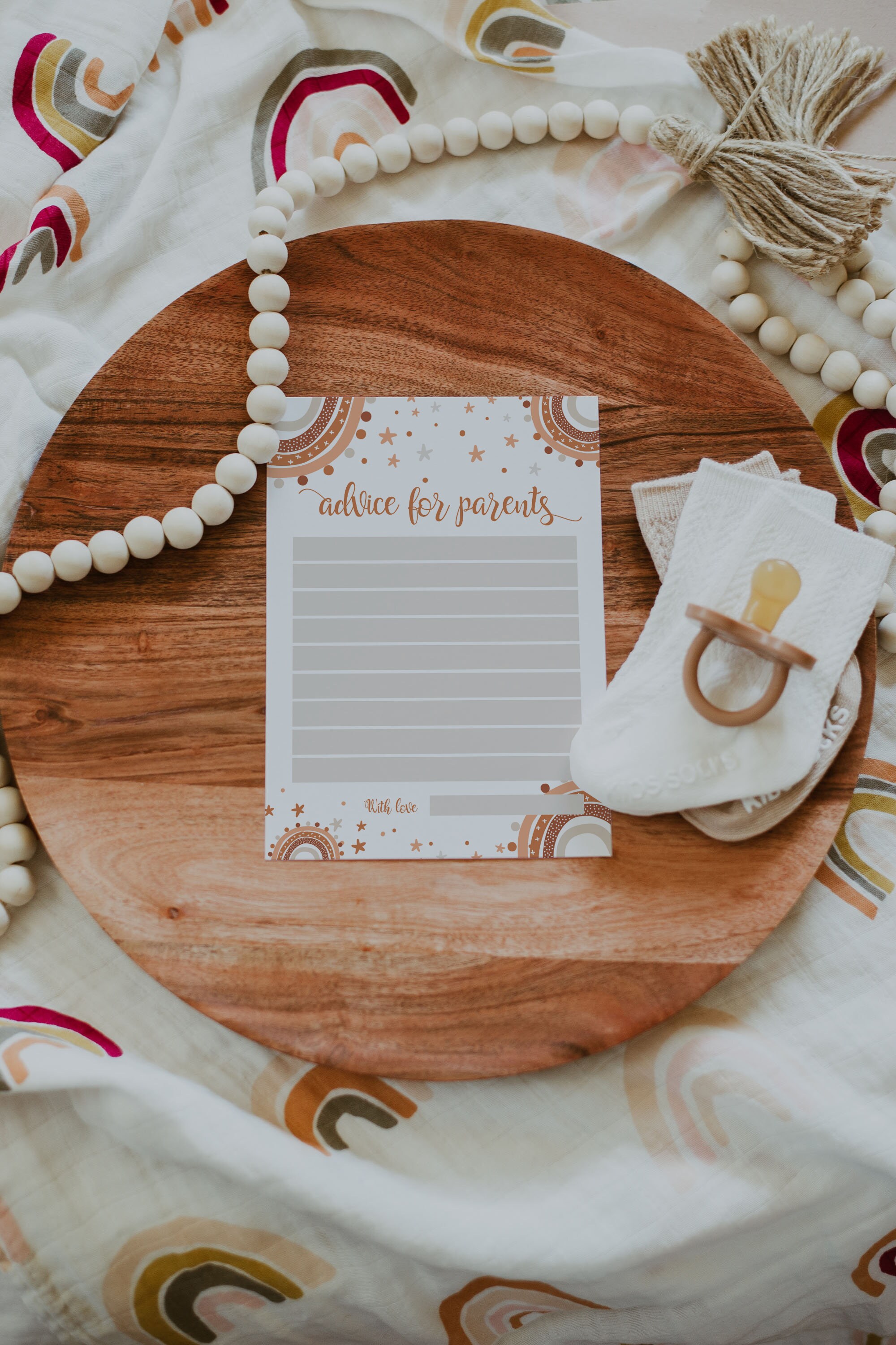 Advice Cards Printable Advice Card Template Gender Neutral - Etsy