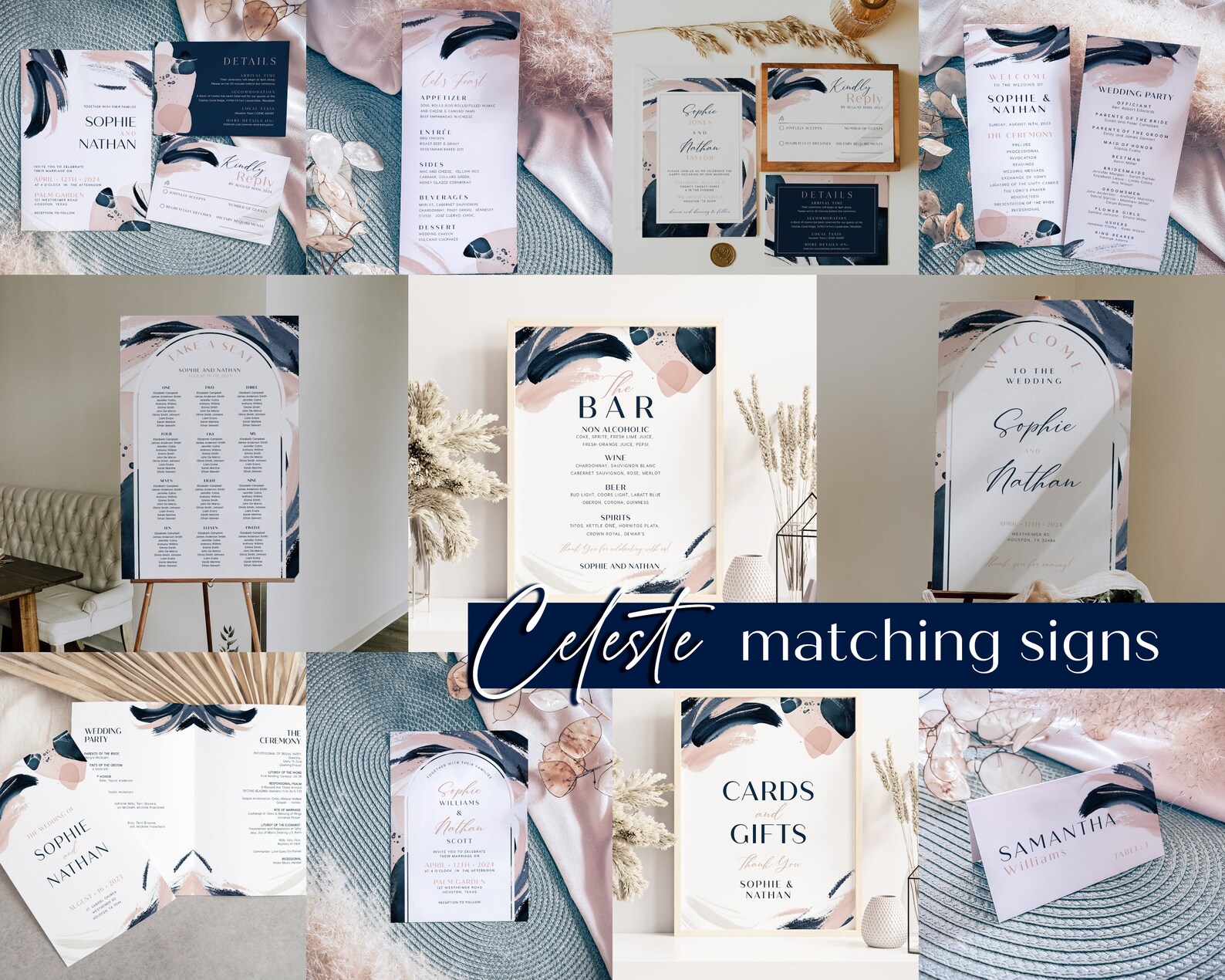 Booklet Program Template Wedding Ceremony Program Wedding - Etsy