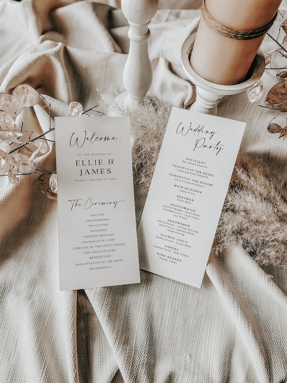 Programme Cards For Wedding How To Make A Wedding Program In CorelDRAW