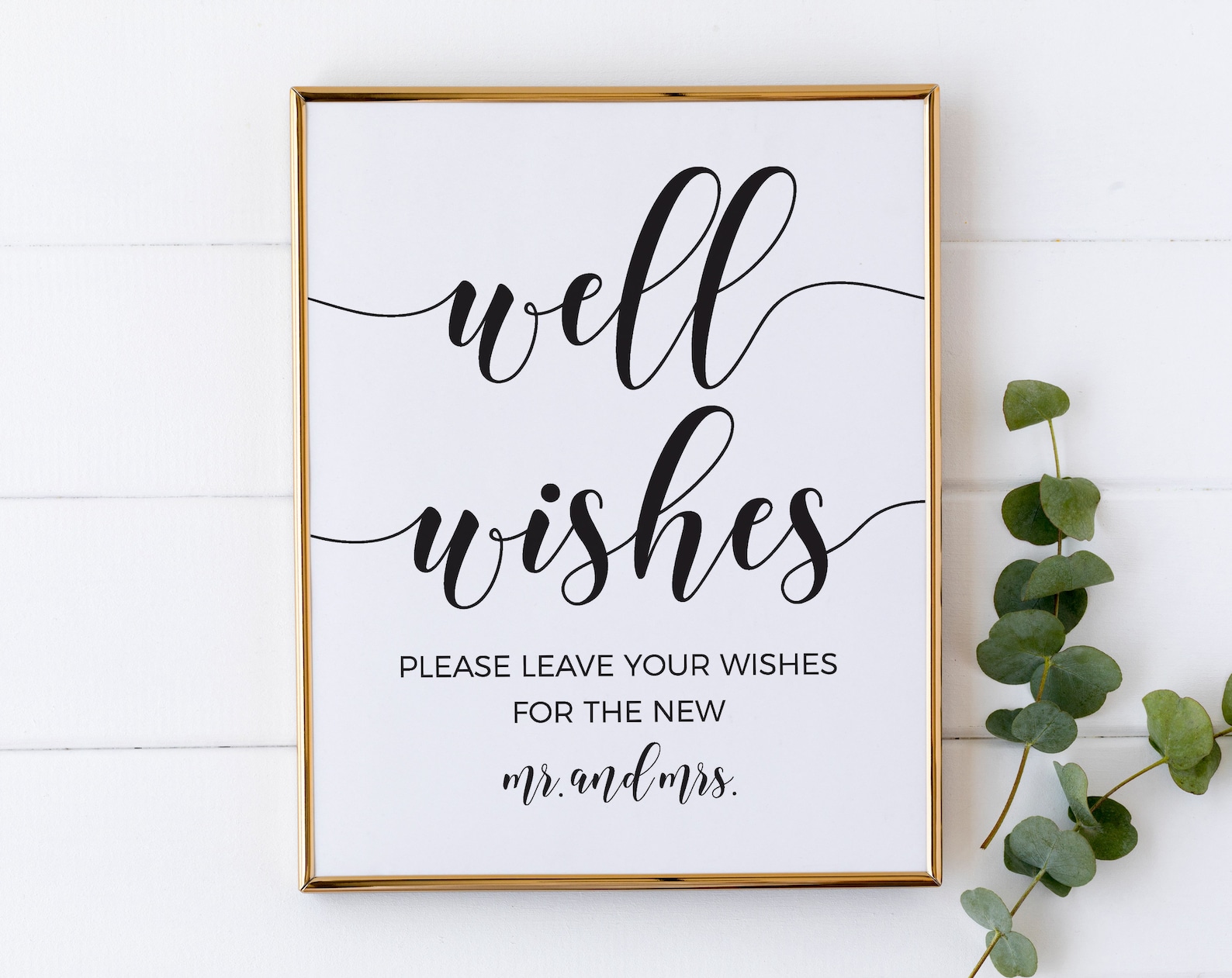 Well Wishes Sign Wedding Well Wishes Sign Printable Wedding - Etsy