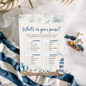 What's in Your Purse Game, Baby Shower What's in Your Purse Game ...