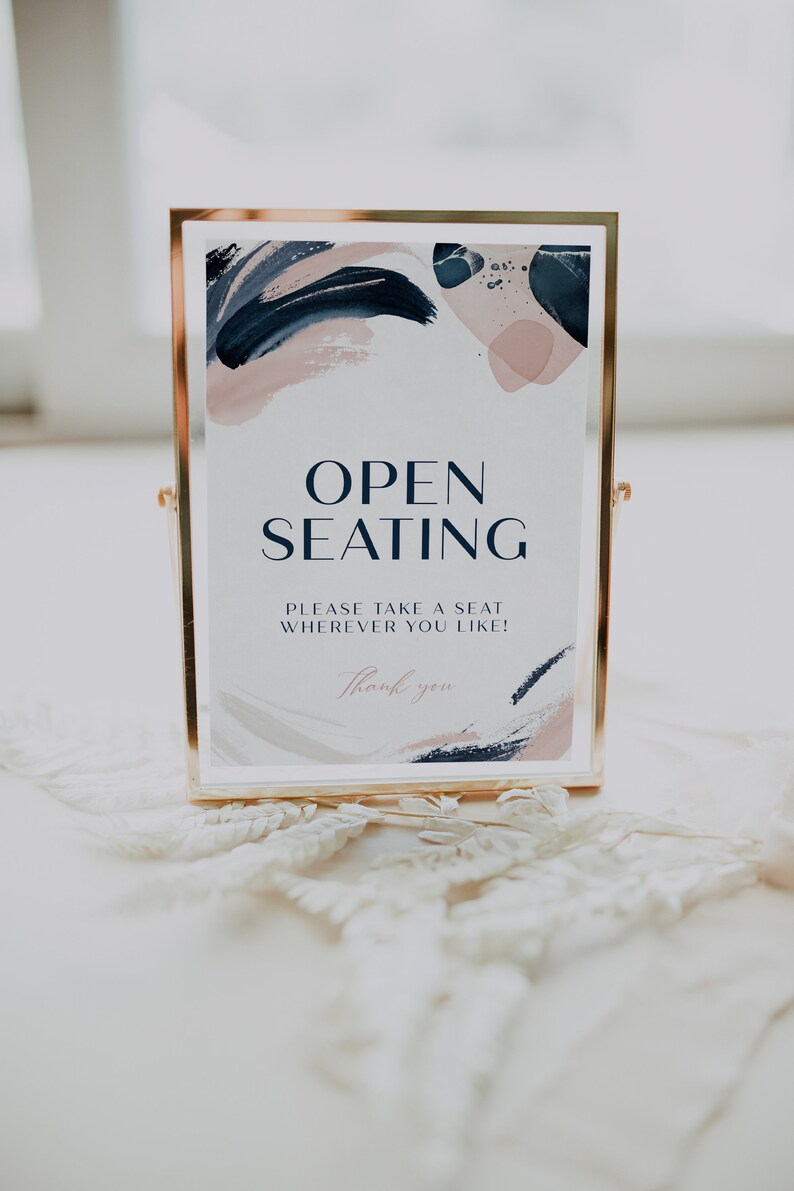 Open Seating Sign Find Your Seat Sign Wedding Seating Sign - Etsy