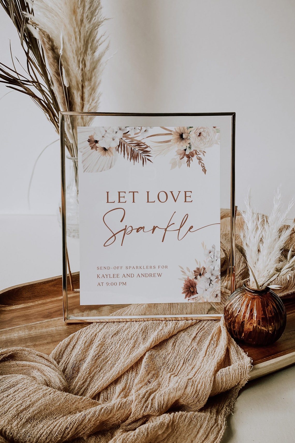 Let Love Sparkle Sign Wedding Sparklers Send-off Sign - Etsy