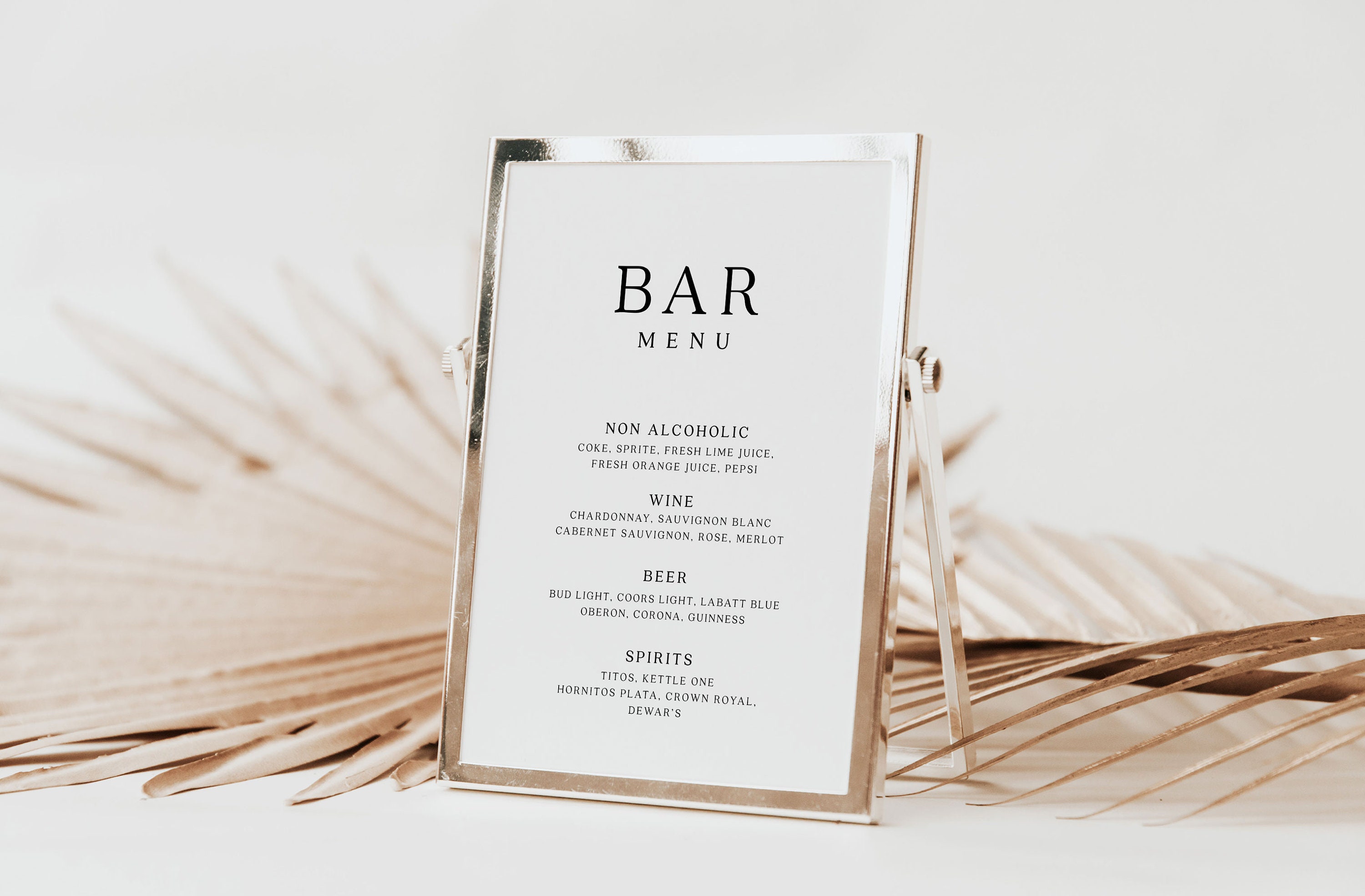 Bar Menu Template Elegant Bar Menu Sign Drinks Menu Sign - Etsy