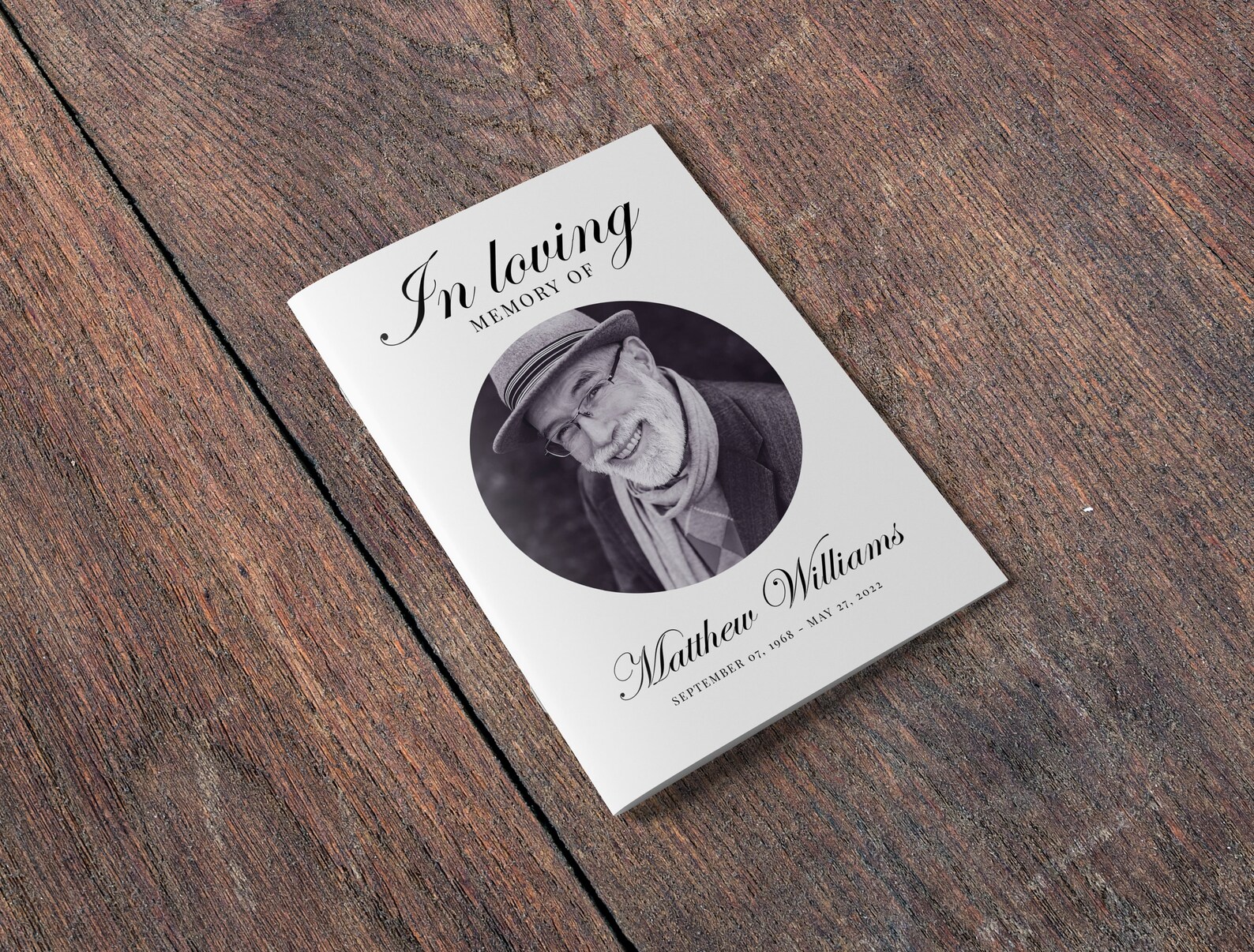Funeral Program Template Elegant Formal Program Template - Etsy