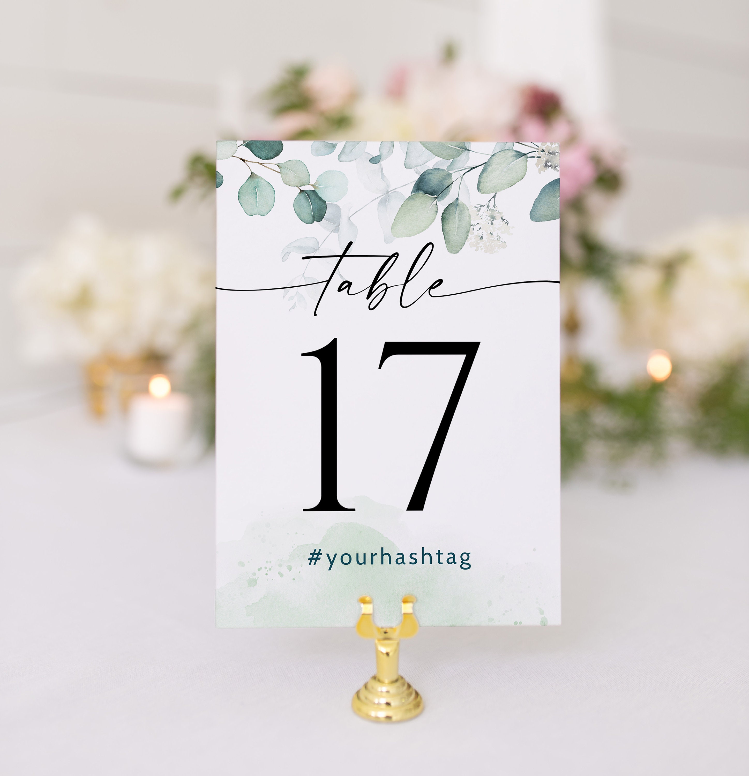 Table Numbers Wedding Table Numbers Greenery Eucalyptus - Etsy