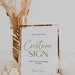 Gold Wedding Sign, Gold Sign Template, Wedding Sign Gold, Custom Sign ...