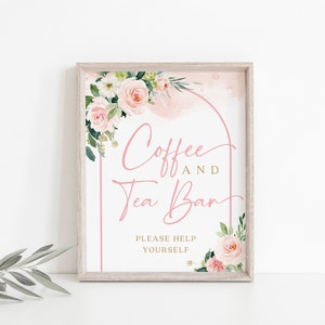 Coffee and Tea Sign Coffee Bar Sign Coffee and Tea Bar Sign - Etsy