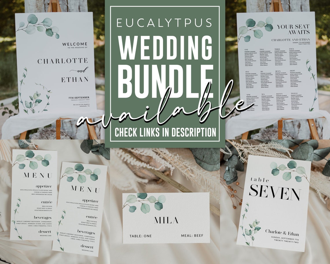 Eucalyptus Seating Chart Seating Chart Wedding Seating Chart - Etsy