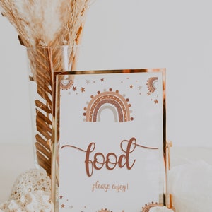 Food Sign, Printable Food Sign, Baby Shower Food Sign, Baby Shower Sign ...