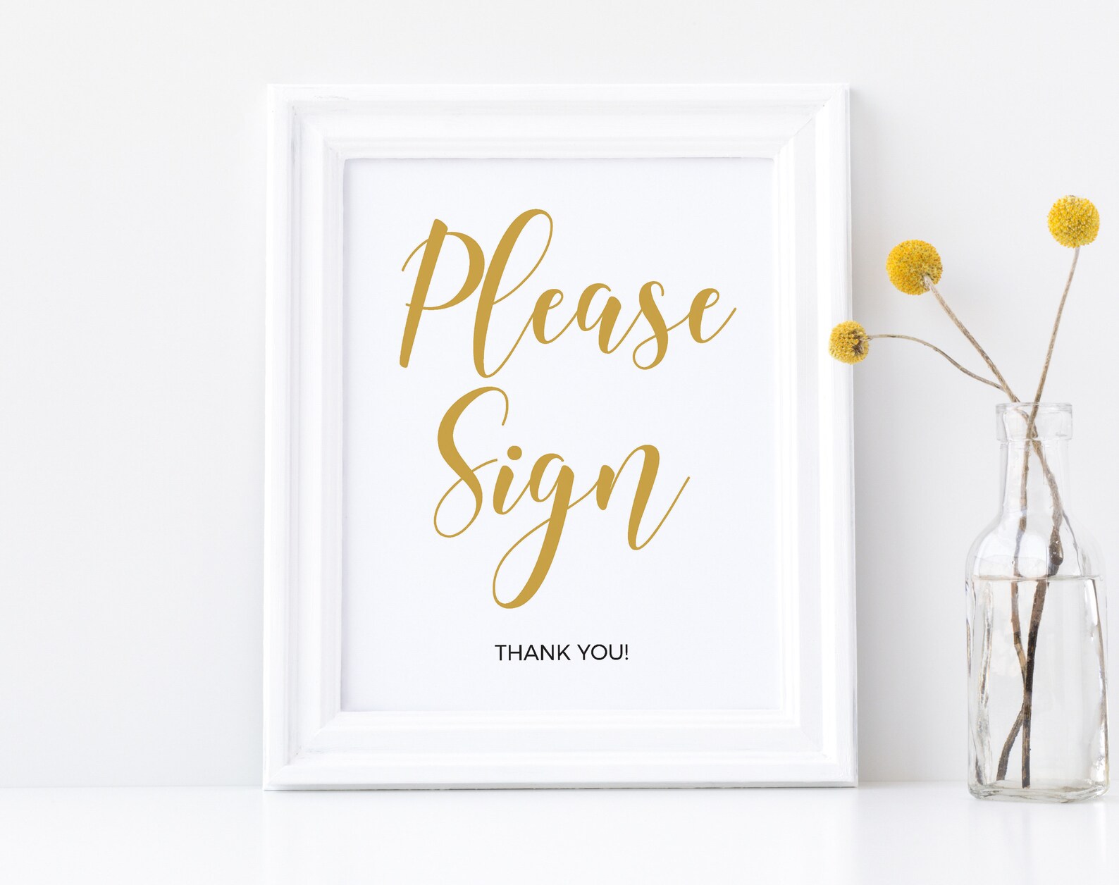 Please Sign Wedding guest book sign Please Sign template | Etsy