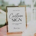 Wedding Signs Template Wedding Signage Template Custom - Etsy