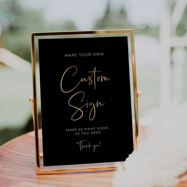 Gold Lettering Sign - Etsy