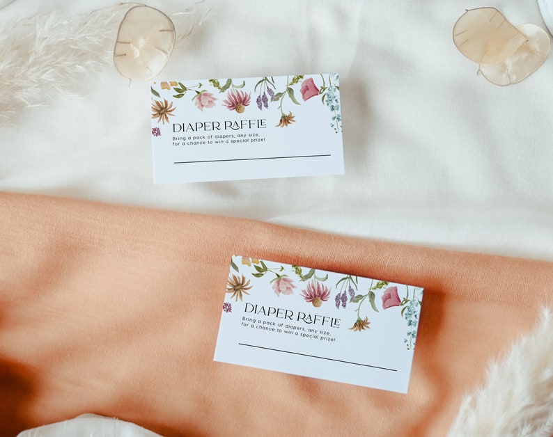Diaper Raffle Card Baby Shower Diaper Raffle Card Diaper - Etsy