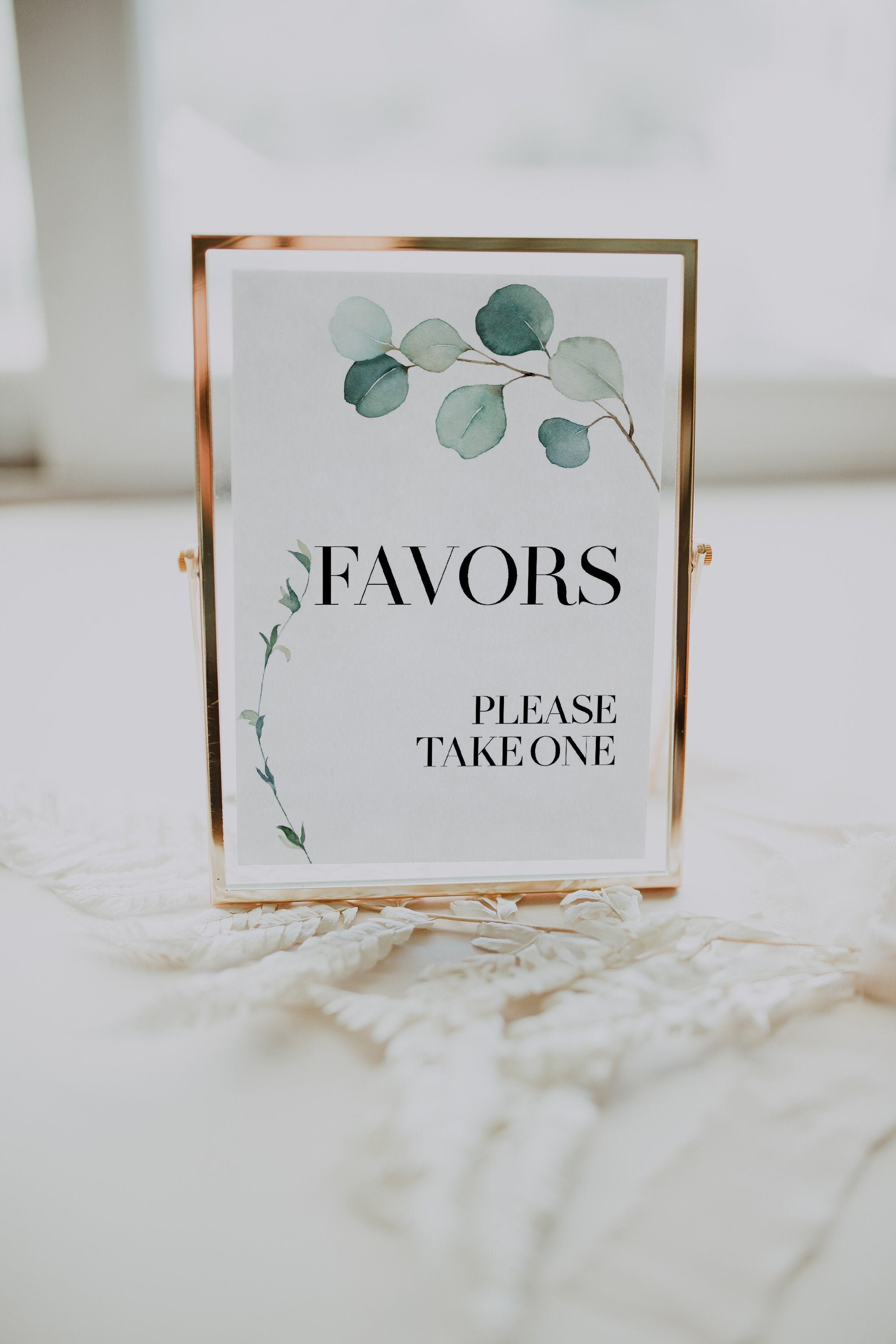 Favors Sign Printable Wedding Favors Sign Eucalyptus Wedding - Etsy