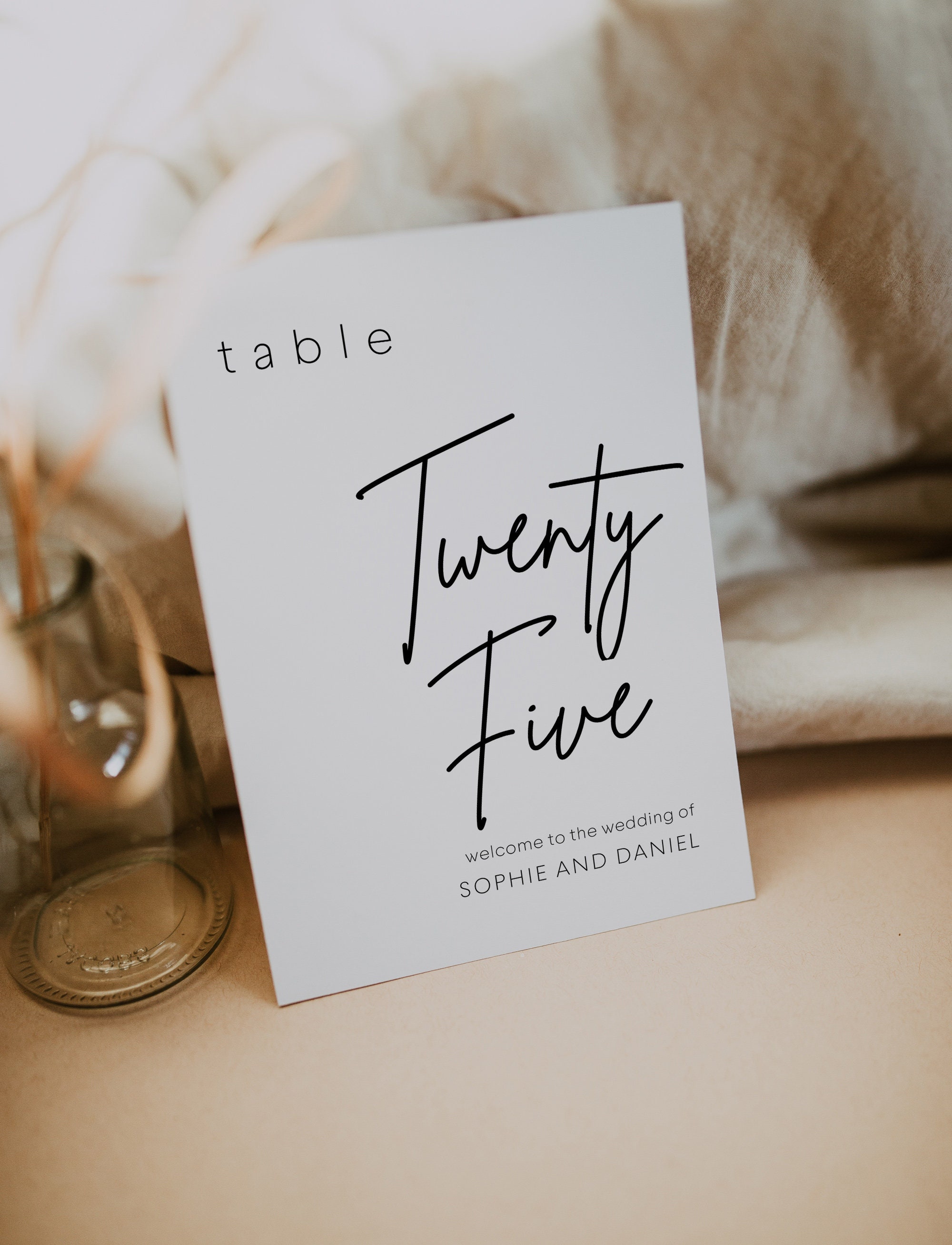 Table number template Table names template Boho table names | Etsy