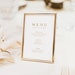 Gold Menu Sign Template, Table Menu Sign, Wedding Menu Template, Gold ...
