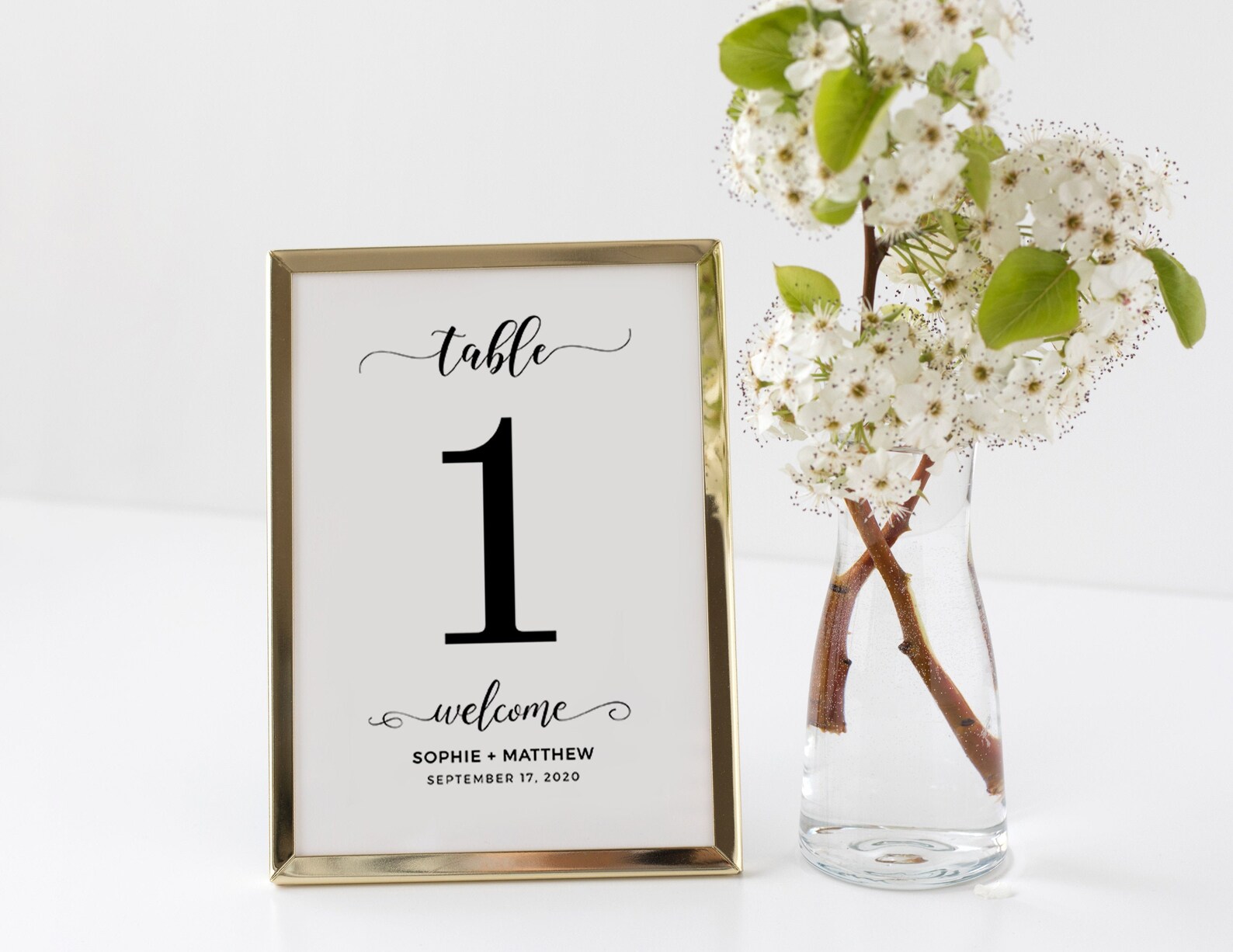 Black Table Numbers Template Minimalist Table Numbers - Etsy