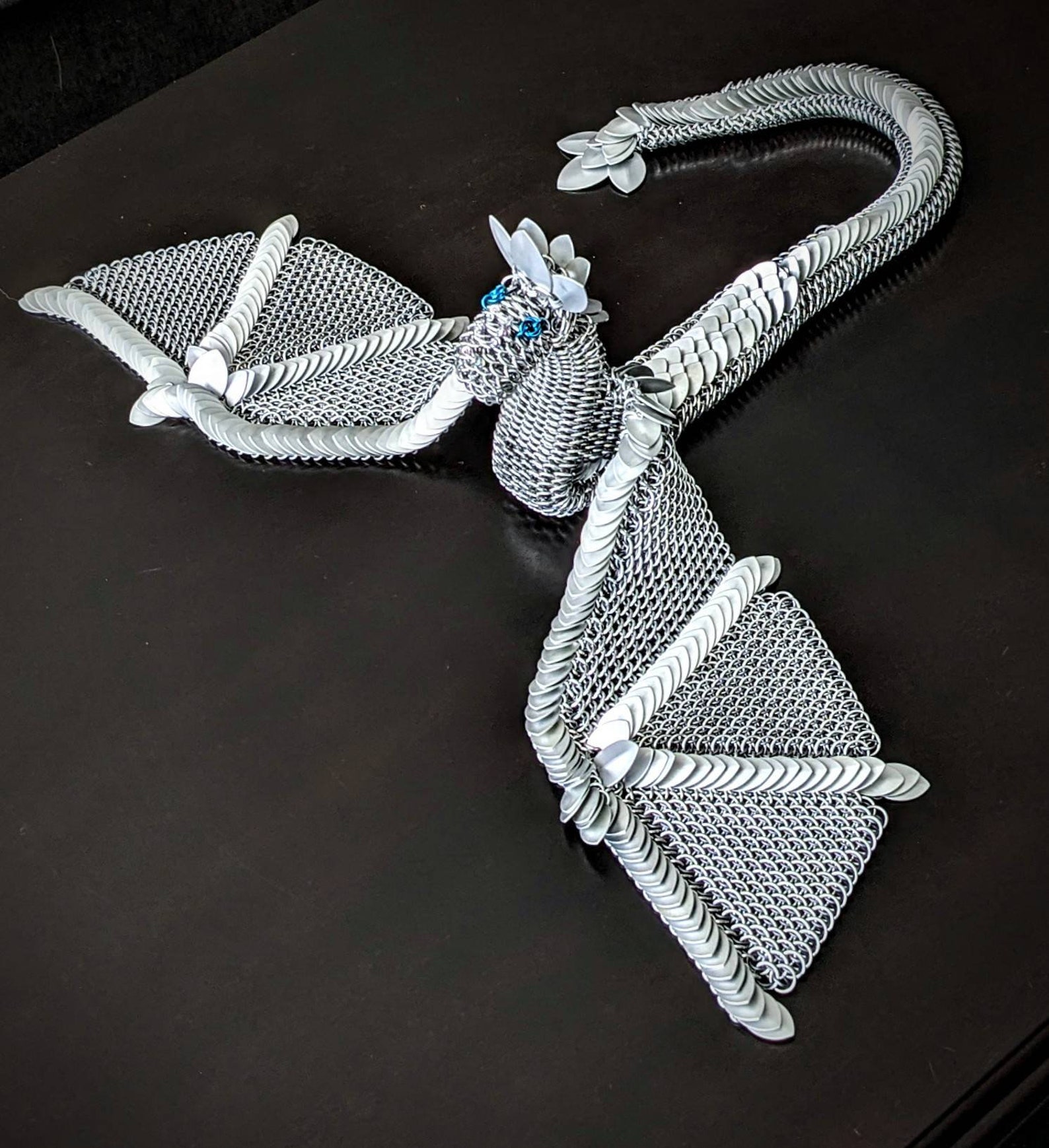 Dragonscale Chainmail Dragon Sculpture | Etsy