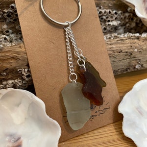 Mystery Sea Glass Keyring: Handmade Coastal Gift - Etsy