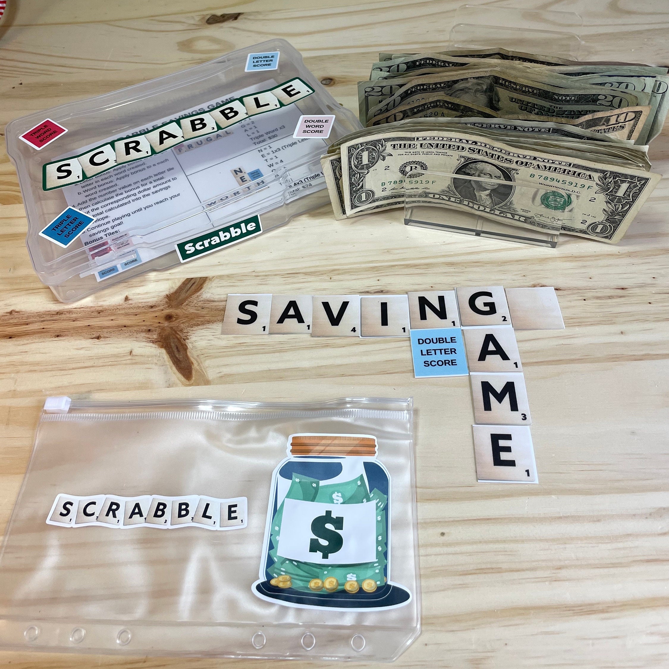 Scrabble Savings Challenge Game - Etsy