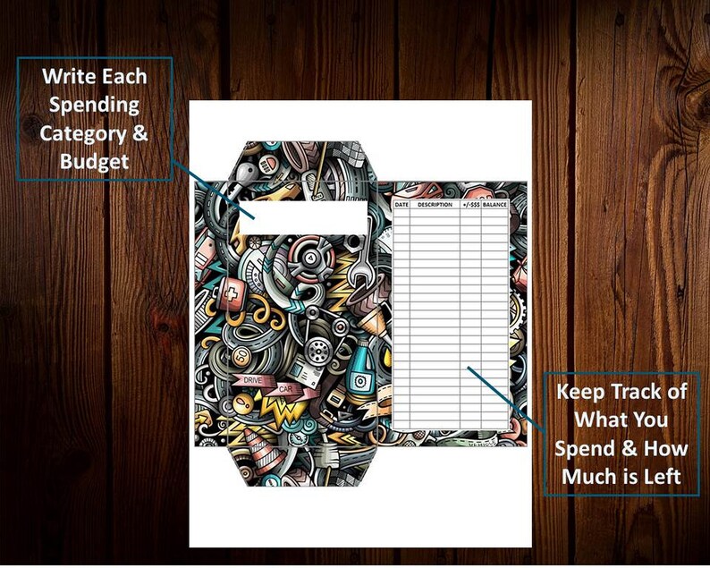 AUTO CASH ENVELOPE Car Auto Printable Cash Envelope System - Etsy